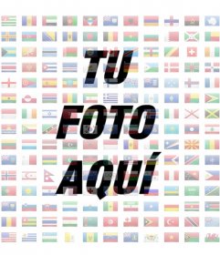 Todas las banderas del mundo en tu foto