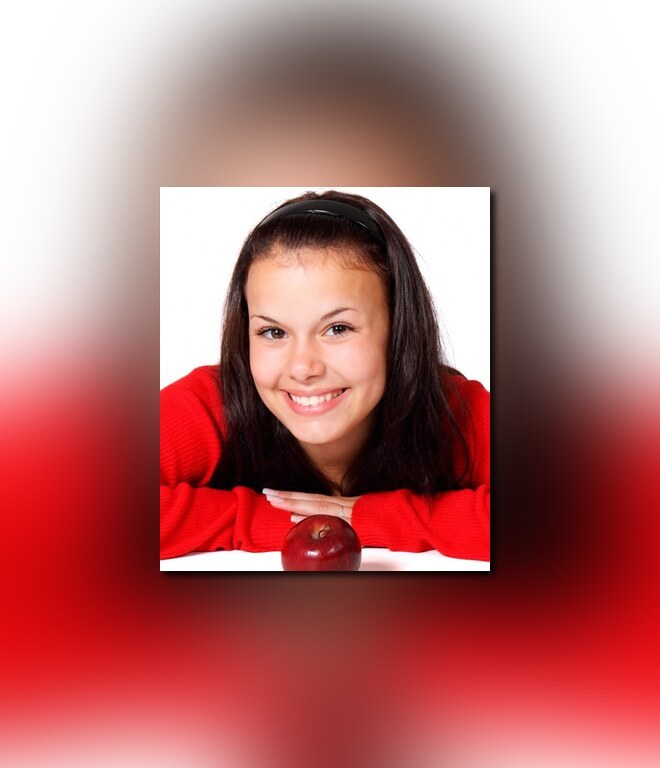 De desfocagem efeito dos bordos laterais de uma imagem, com a imagem ...