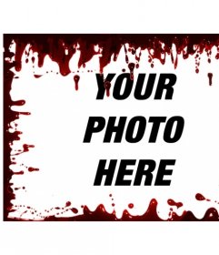 Photo online effect to put in your photos fresh blood effect